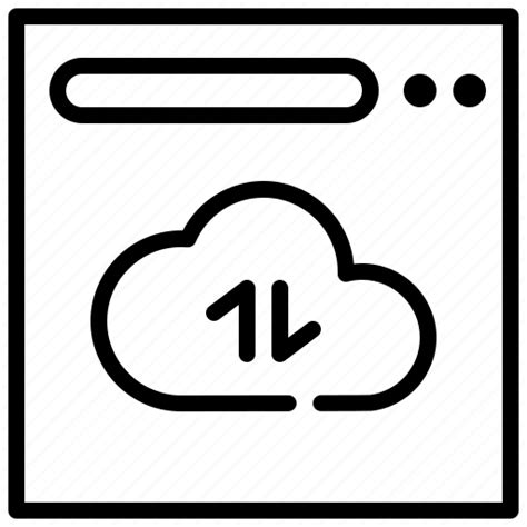 Webpage Data Transfer Cloud Storage Icon File Icon Download On Iconfinder