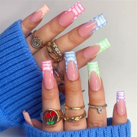 Kelsey March Nails And Training On Instagram “🍭 Pastel Croc Tips 🍭 Inspo