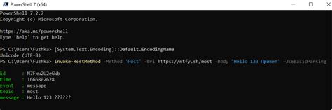 C Powershell не отображает кириллицу в команделете Stack Overflow