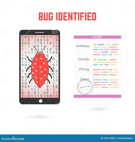 Bug Detection Set Stock Vector Illustration Of Detecting 103176005