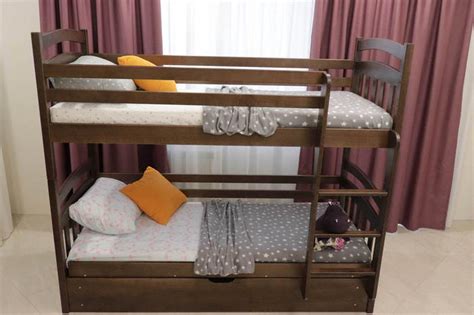 Двухъярусная кровать трансформер Бэмби с подъемным механизмом Дримка ...