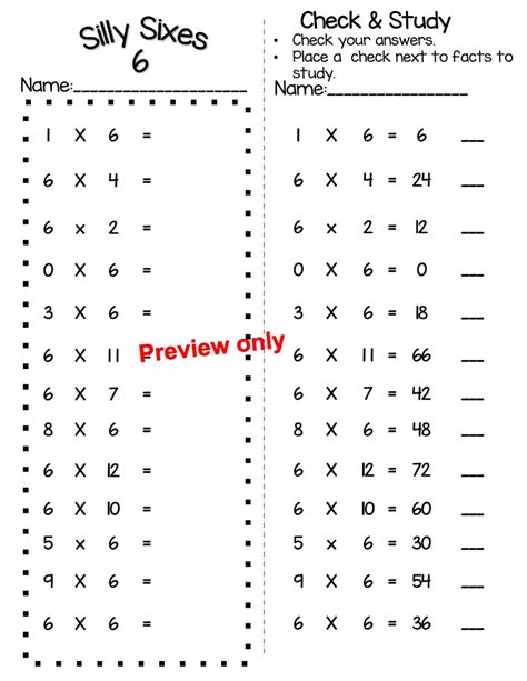Multiplication Fact Fluency Self Checking Math Unit Classful