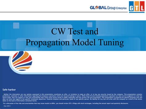 Propagation Model Tuning
