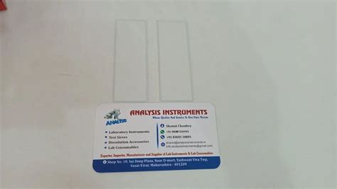 Microscope Glass Slides For Chemical Laboratory Size 75 Mm Long X 25