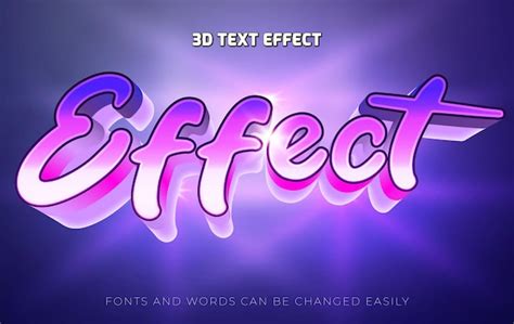 Premium Vector Effect 3d Editable Text Effect Style
