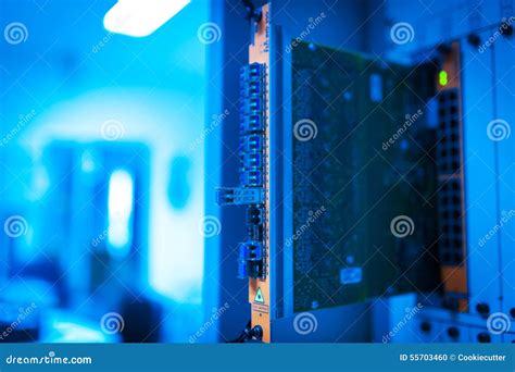 Core Switch Technology In Network Room Place Stock Photo Image Of Cable Closeup 55703460