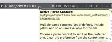 Qt Creator QtCreator Shows Different Multiple Parse Contexts For
