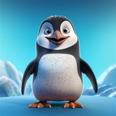 Realistic Cartoon Style Meet Erik The Animated Penguin From Happy