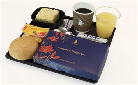 Jet Airways First Class Menu