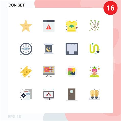 User Interface Pack Of 16 Basic Flat Colors Of Privacy Spring Flower Brazilian Flower Anemone