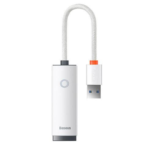 Переходник Адаптер Baseus Lite Series Ethernet Adapter Usb A Rj45 1000mbps белый купить с