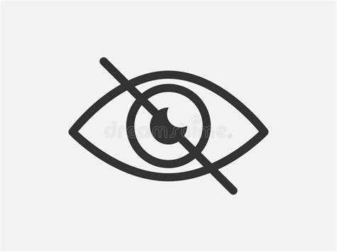 Show Password Icon Eye Symbol Vector Vision Hide From Watch Icon