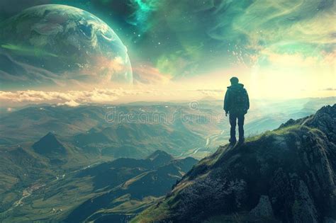 Challenges Of Exploration And Ethical Dilemmas In Parallel World Exploration Stock Illustration