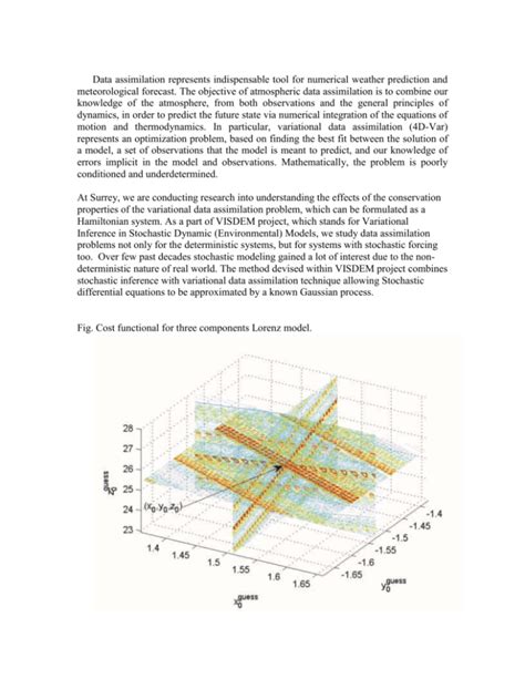 Data Assimilation And Stochastic Models In Weather Prediction
