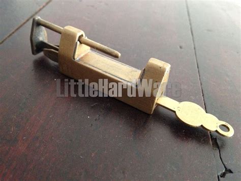 One Set Of Brass Box Latch With 1 Brass Box Lock Brass Made Etsy