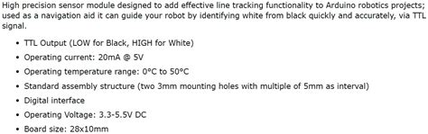 Dfrobot Line Tracking Sensor For Arduino Sen0017 מוצרי פיתוח