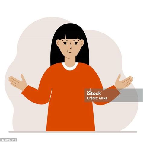 미소와 팔을 가진 젊은 여성이 다른 방향으로 퍼졌다 벡터 기업가에 대한 스톡 벡터 아트 및 기타 이미지 기업가 만화 미소 Istock