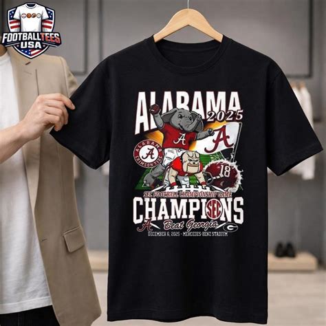 Alabama Crimson Tide Sec Football Championship Game Champions 2025