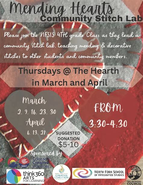 Mending Hearts Community Stitch Lab The Learning Council