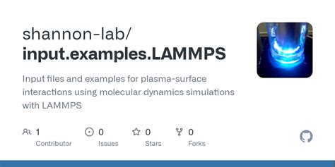 Github Shannon Labinputexampleslammps Input Files And Examples