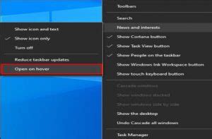 How To Get Rid Of Weather On Windows 10 Taskbar TenComputer