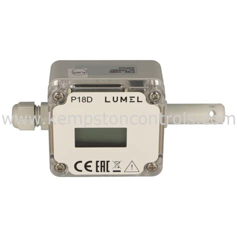 Lumel P18d100e0 Lumel Temperature And Humidity Transducer Lcd Display 2xanalog Output 4 20ma