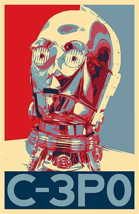 C 3po Illustration Robot Sci Fi Film Pop Art Poster