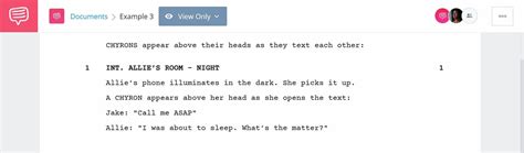 how to write text messages in a script