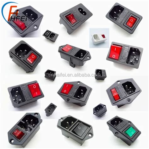 Iec 320 Connector C13 C14 Angled Connector 90° Socket Plug