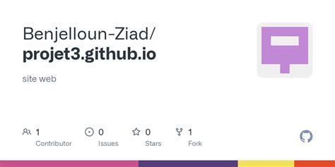 GitHub Benjelloun Ziad Projet3 Github Io Site Web