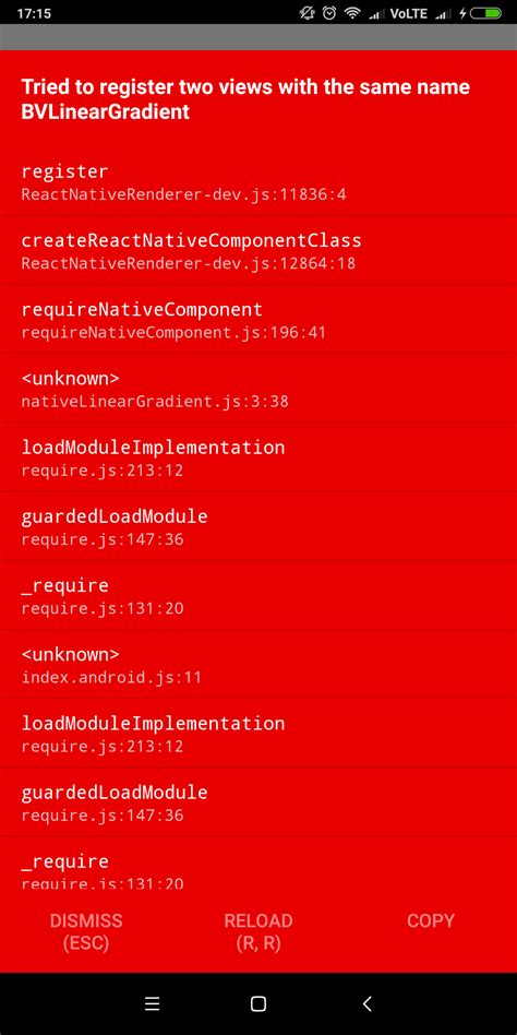 Tried To Register Two Views With Same Name Bvlinear Gradient · Issue 292 · React Native Linear
