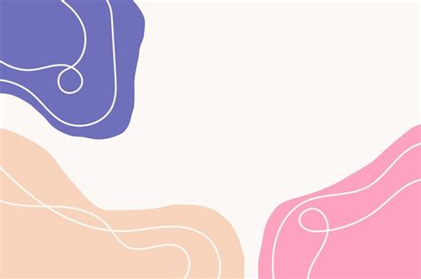 Premium Vector Abstract Simple Blob Background With Lines