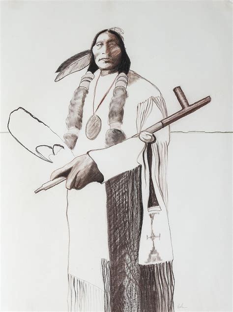 Lot Len Agrella Untitled Native American Portrait