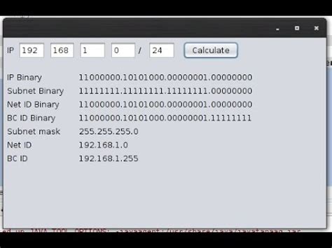 How To Make Ip Address Calculator With Java Netbeans