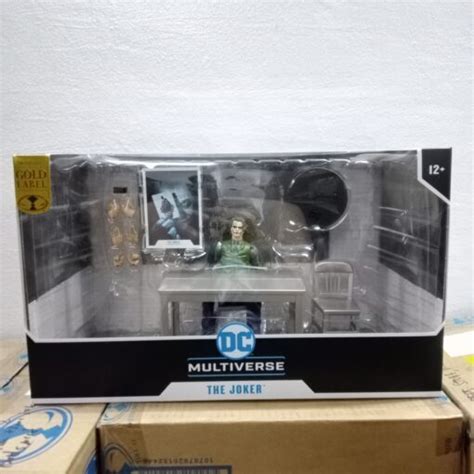 Mcfarlane Dc Multiverse Action Figure The Joker Jail Cell Variant The Dark Knight Gold
