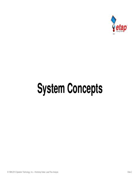 Etap Load Flow Training Pdf Computers