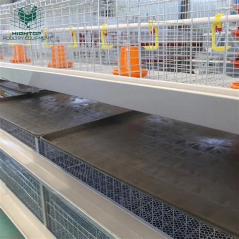 H Type 3 Tiers Galvanized Chicken Battery Broiler Cage For Poultry Farm