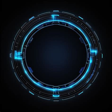 Premium Photo Abstract HUD GUI UI Circular Shape