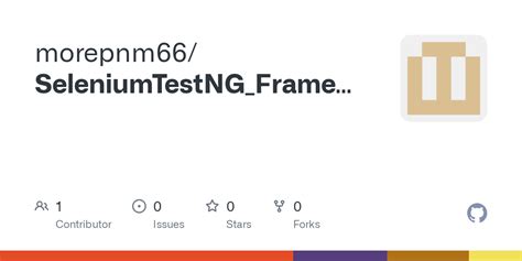 Github Morepnm66seleniumtestngframework
