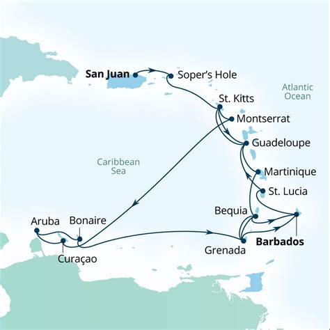 Eastern Caribbean Cruise Map 60 Photos