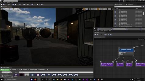 started on the ai using eqs for more realistic movement unrealengine