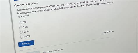 Solved Question Points Homozygous Recessive Chegg Com