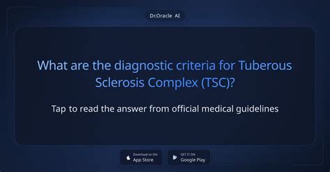 What Are The Diagnostic Criteria For Tuberous Sclerosis Complex Tsc