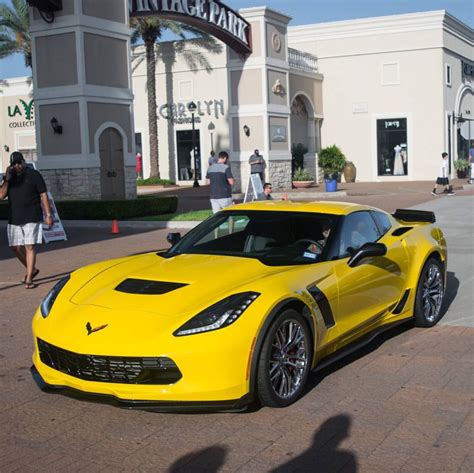 Yellow Corvette Car