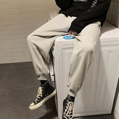 트레이닝바지 조거팬츠 남성긴바지 오버핏 츄리닝