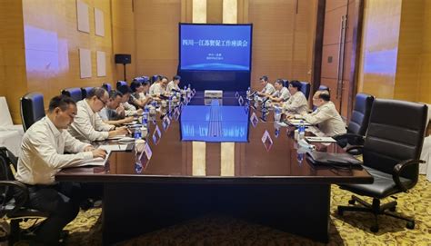中国国际贸易促进委员会江苏省分会 贸促要闻 尹建庆会长带队参加第七届智博会并与四川省贸促会座谈交流