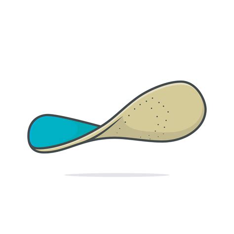 Comfortable Orthotics Shoe Insole Arch Supports Vector Illustration Fashion Object Icon