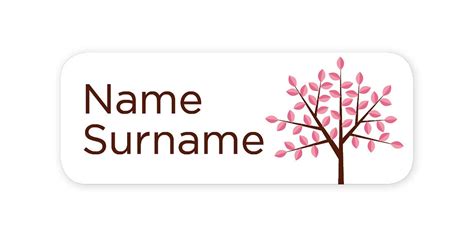 Pink Tree Labels Sticker Studio