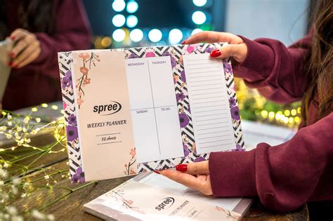 Седмичен планер Colors Планери стилни тетрадки химикали Gorgglamshop