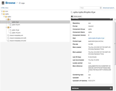 Buildgradle Cannot Download Ojdbc Specific Jar From Nexus Using